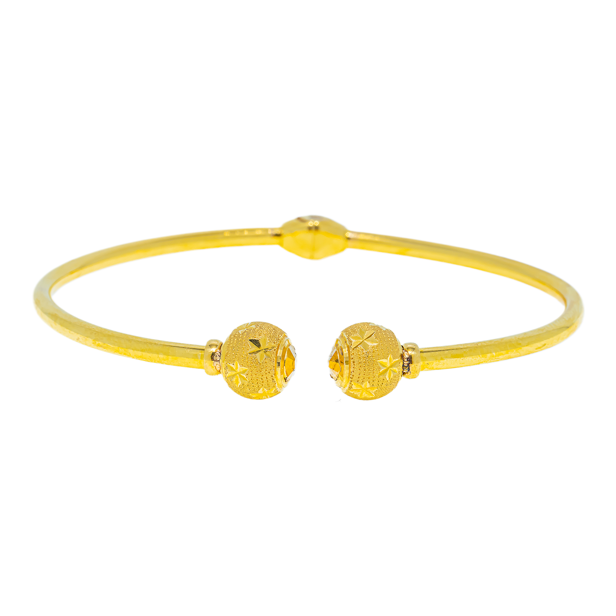 22K Yellow Gold Ball Bead Bangle (8.2gm) – Virani Jewelers