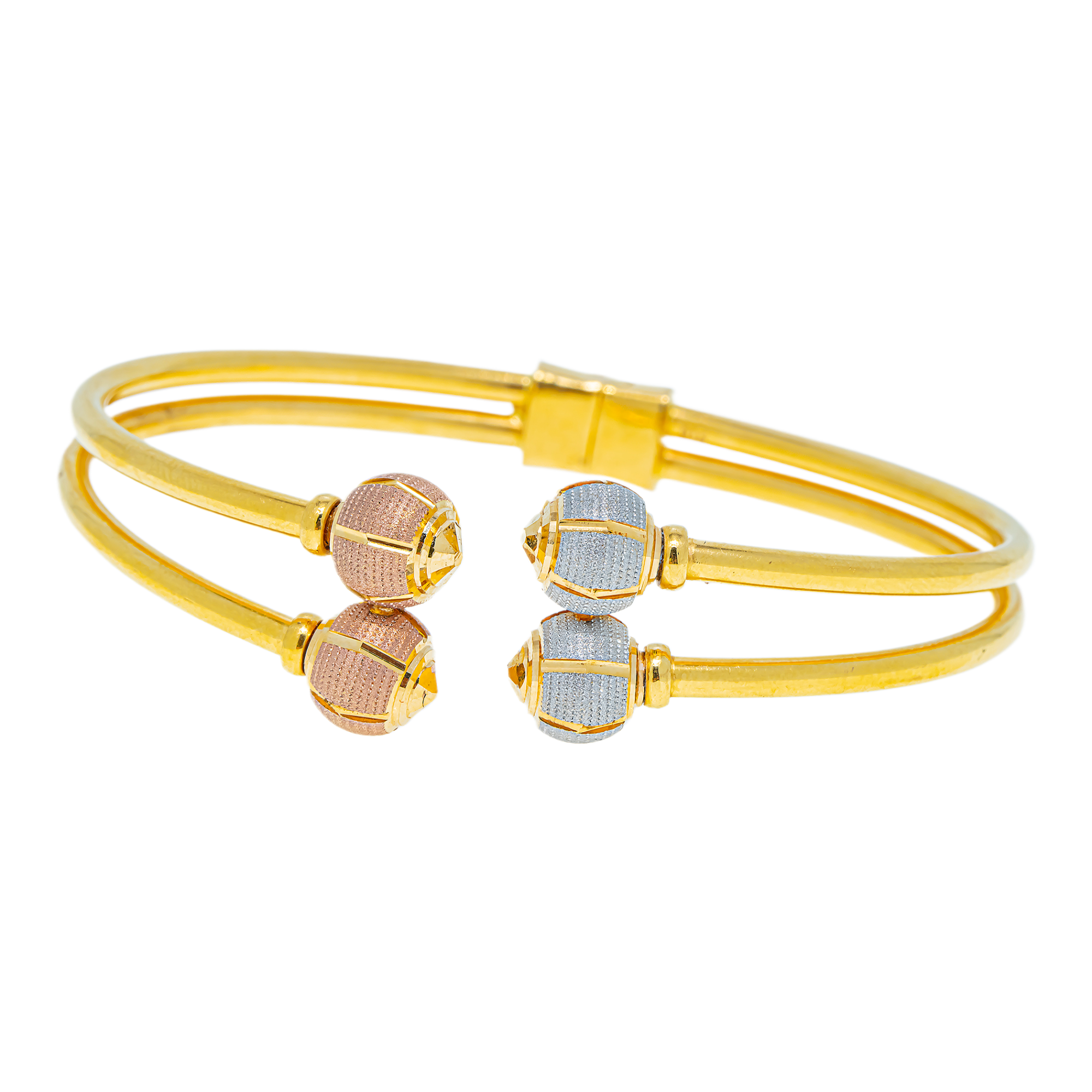 22K Yellow Gold Ball Bead Bangle (16.2gm) – Virani Jewelers