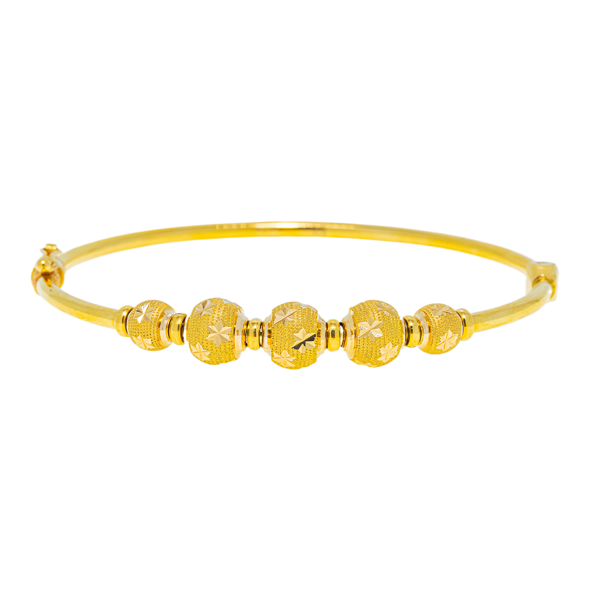 22K Yellow Gold Ball Bead Bangle (13.5gm) – Virani Jewelers