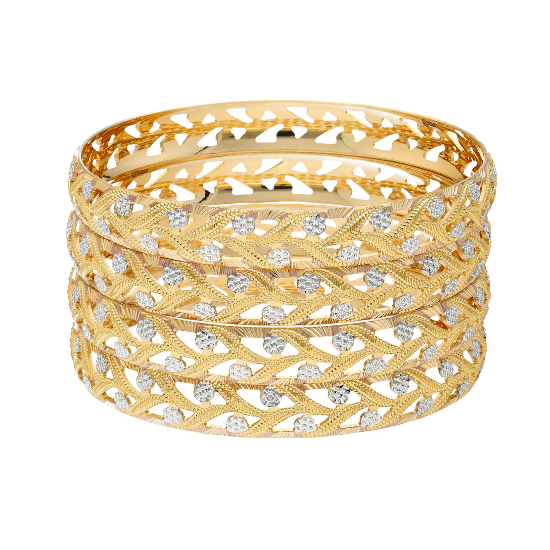 Gold bangles set of 4 with weight store