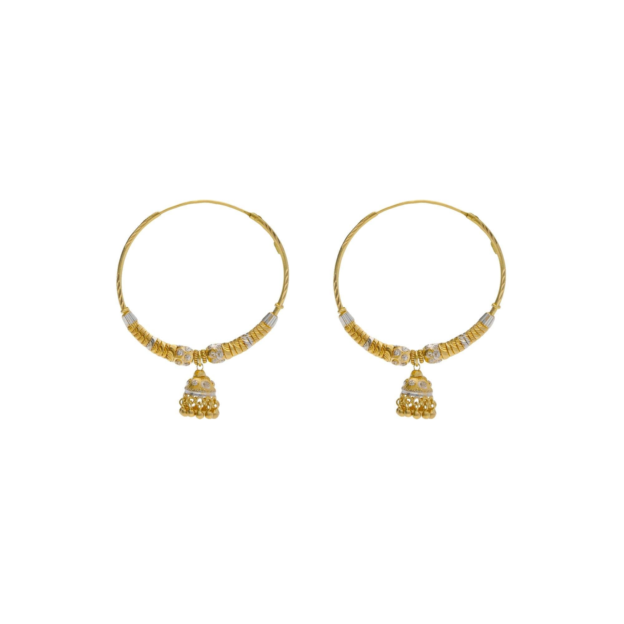 Indian gold hoop earrings store