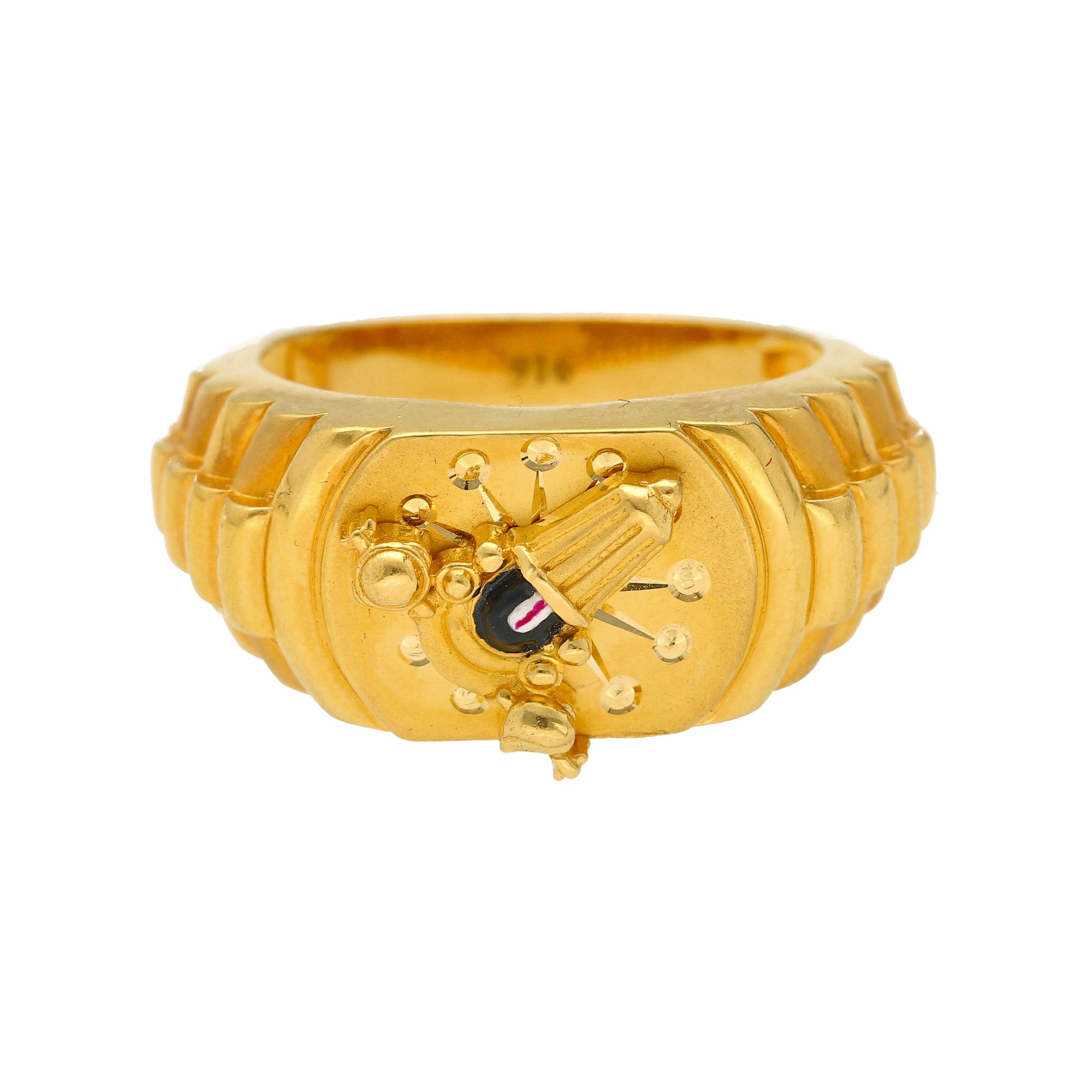 22K Yellow Gold Men's Lord Balaji Ring – Virani Jewelers