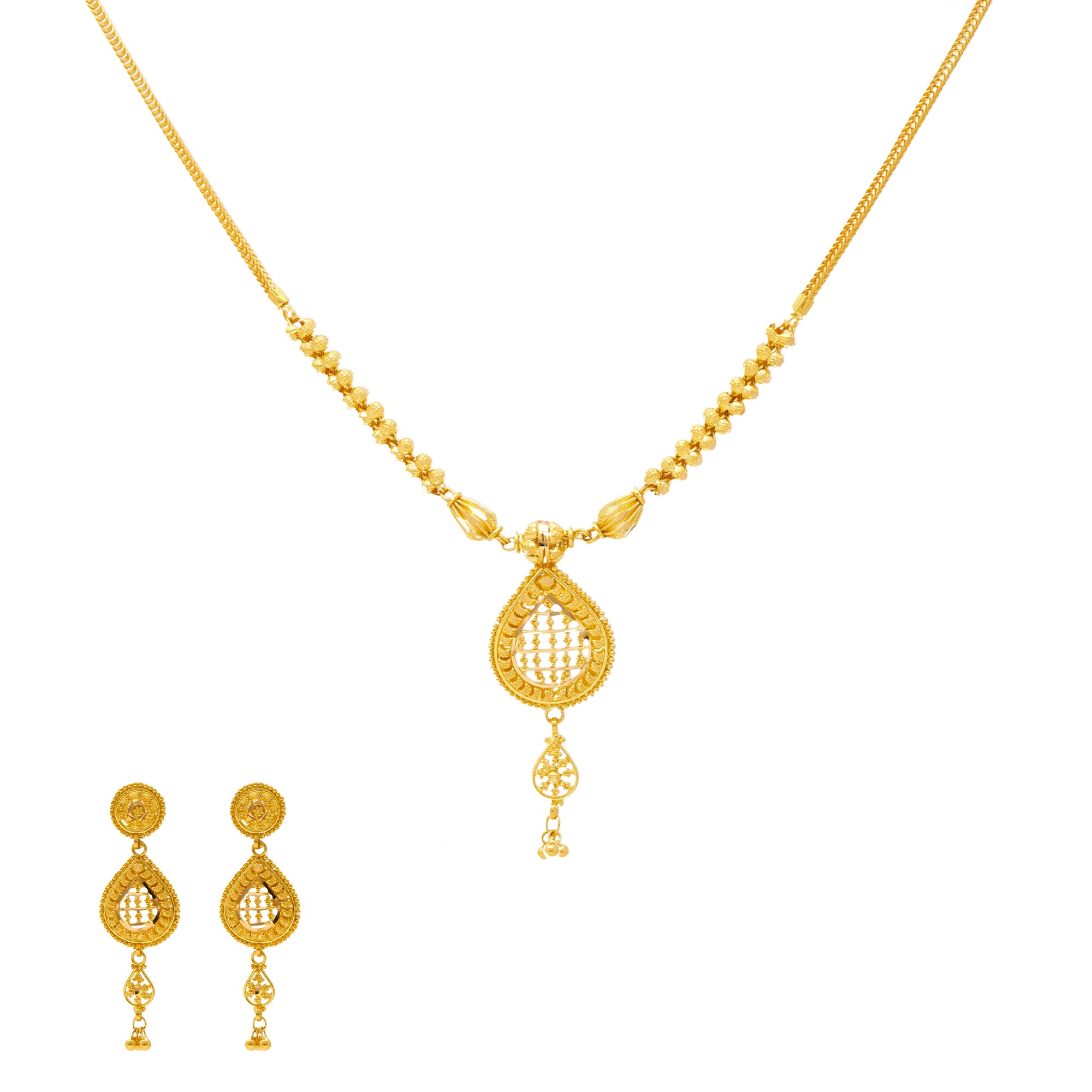 Simple Gold Jewelry Set Design